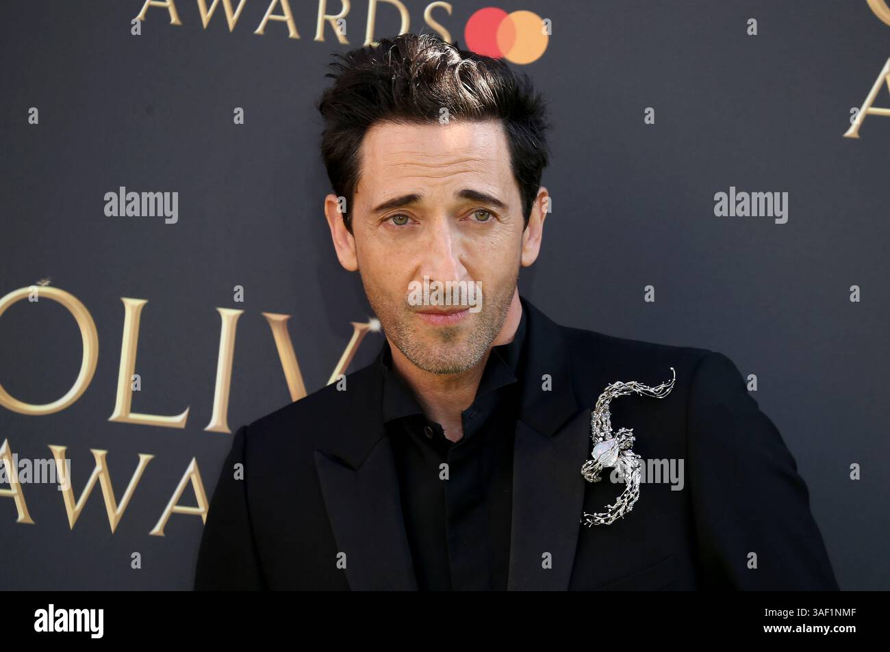 London, UK. 06th Apr, 2025. Adrien Brody attends The Olivier Awards ...