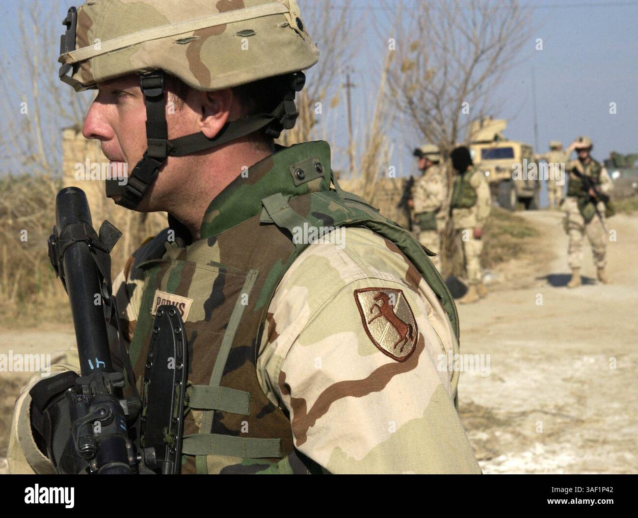Feb 26, 2005; Al Iskandaria, Iraq; Sergeant Jeremie Parks from Bravo ...