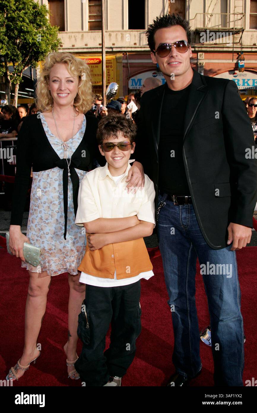 Jun 27, 2005; Hollywood, California, USA; Actress VIRGINIA MADSEN, son ...