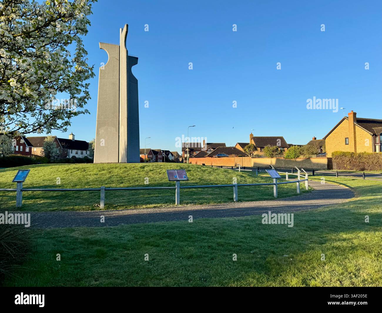 Kesgrave, Suffolk - 7 April 2025 ; Monument to computing Stock Photo ...