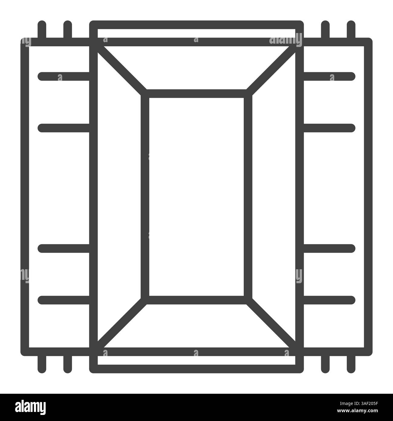Container terminal port in Cut Out Stock Images & Pictures - Alamy
