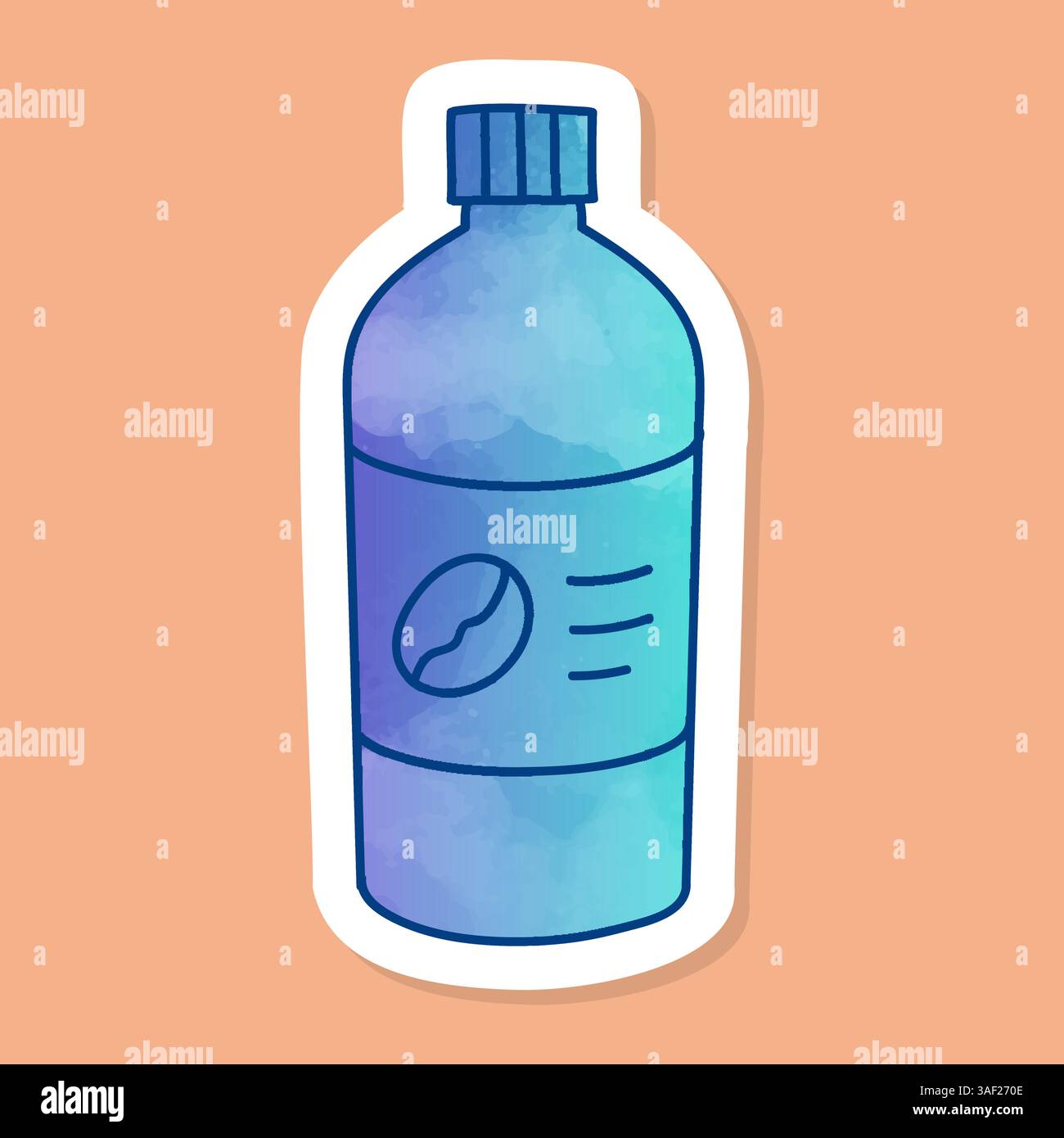 Coffee latte ready drink Stock Vector Images - Alamy