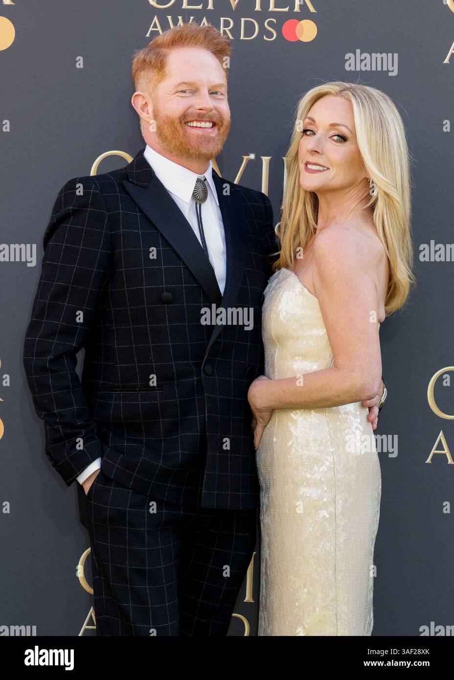 London, UK. 06th Apr, 2025. Jesse Tyler Ferguson and Jane Krakowski ...