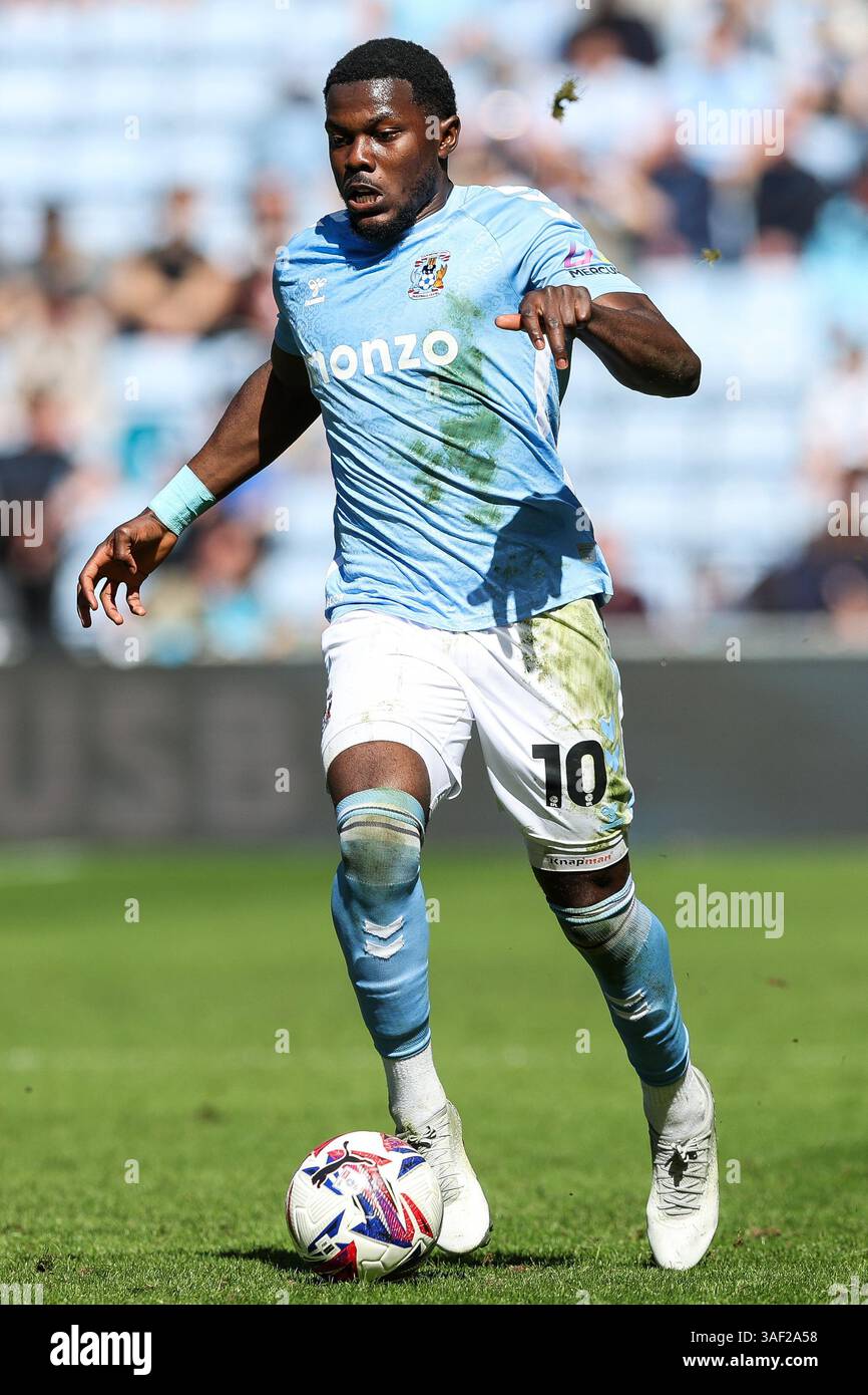 Coventry City's Ephron Mason-Clark during the Sky Bet Championship ...