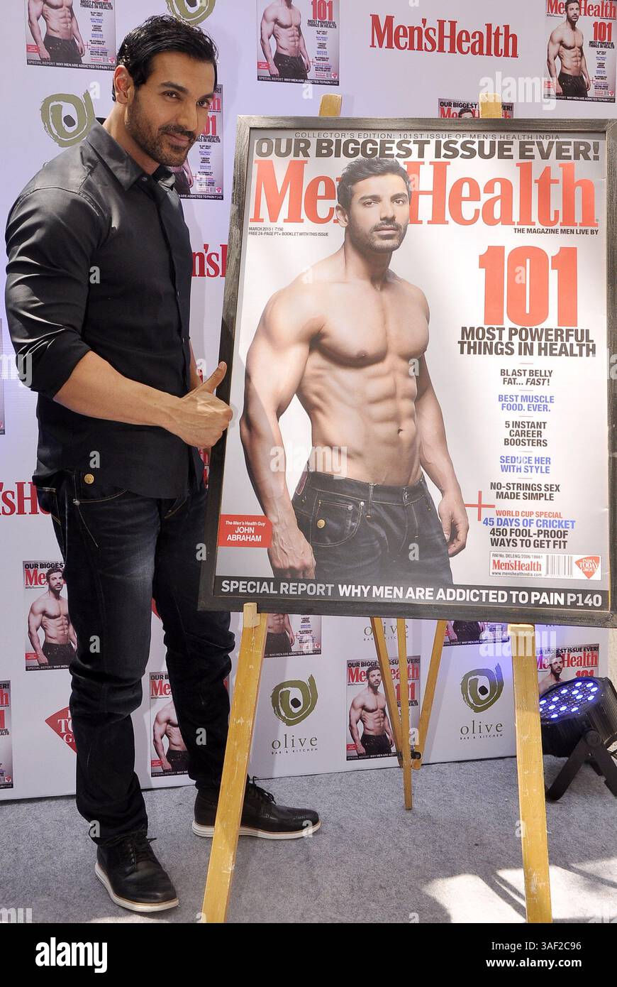 MUMBAI,INDIA â€“MARCH 11: John Abraham at the cover launch of Menâ€™s ...