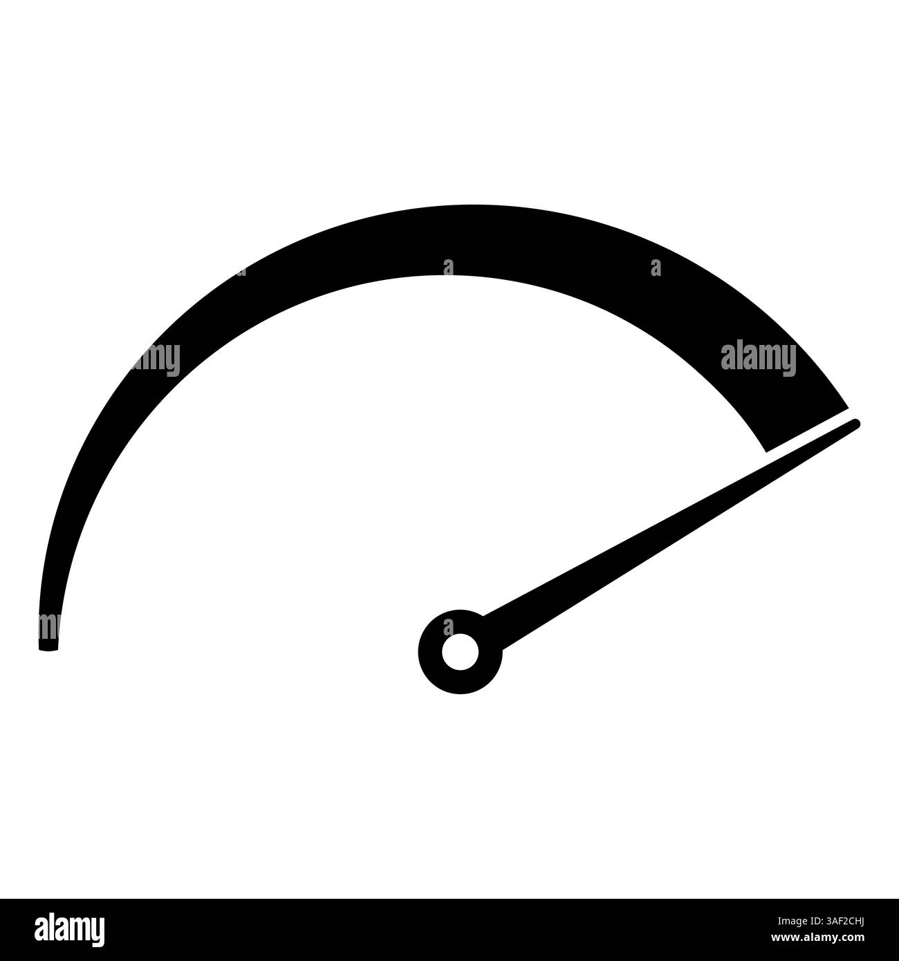 Speedometer Gauge Pointing High Indicating Fast Speed or High Performance Stock Vector Image ...