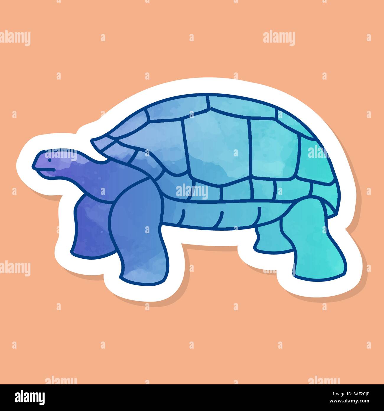 Floreana giant tortoise Stock Vector Images - Alamy
