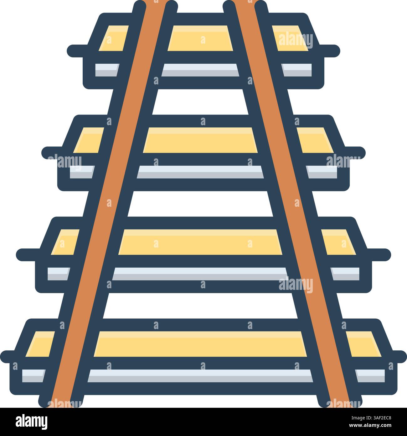 Railway track tracks line Stock Vector Images - Alamy