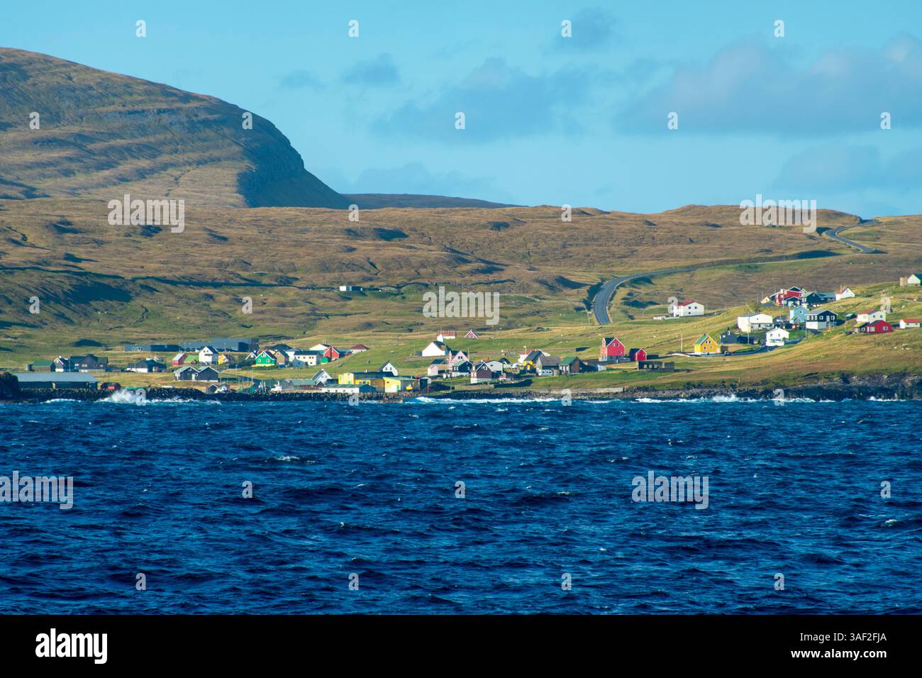 Skalavik Village on Sandoy Island - Faroe Islands Stock Photo - Alamy