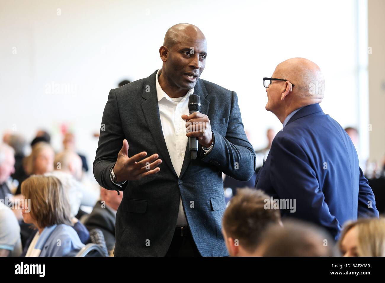 Ex Coventry City player Dele Adebola during the Sky Bet Championship ...