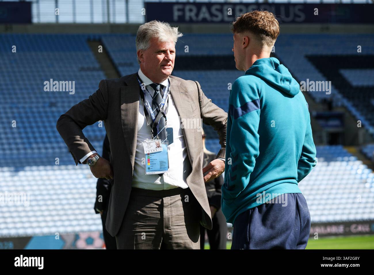 Coventry City owner Doug King and Victor Torp during the Sky Bet ...