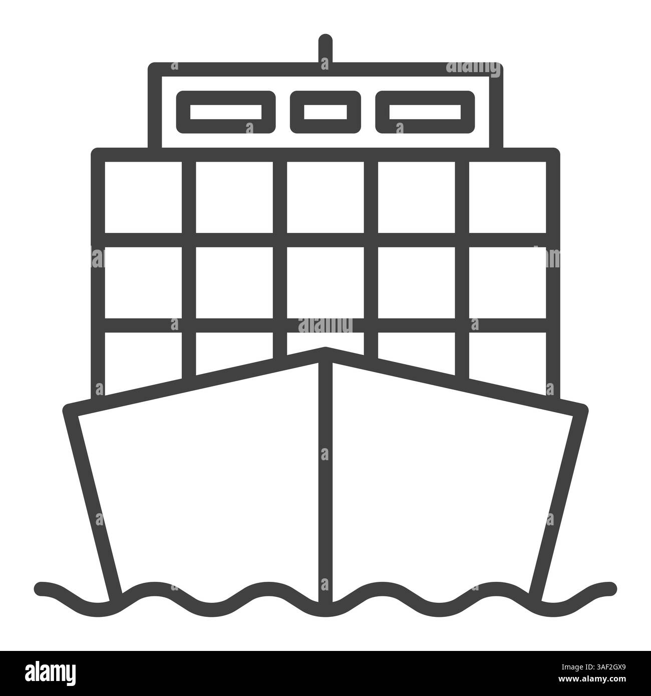 Sea freight containers Black and White Stock Photos & Images - Alamy