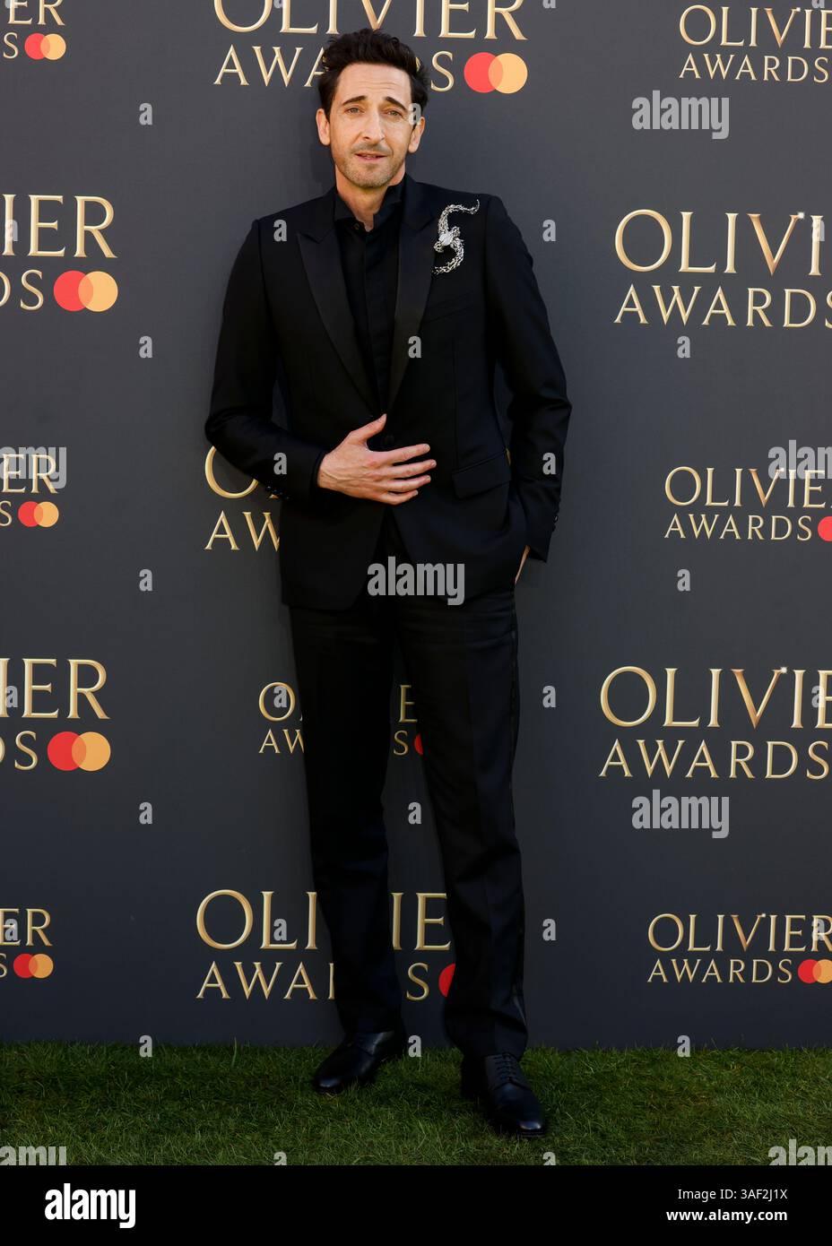 London, UK. 06th Apr, 2025. Adrien Brody attends the Olivier Awards ...