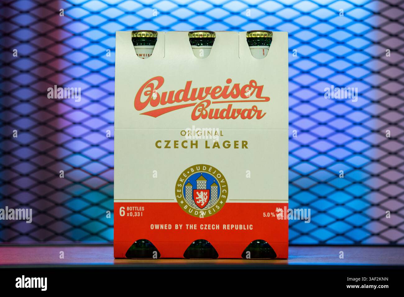 Budweiser Budvar Premium Czech Lager in 0,33l bottles seen in Budweiser ...