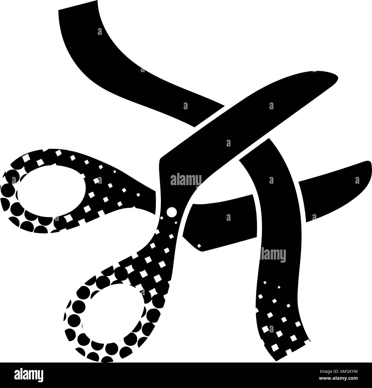 Hand black scissors in Cut Out Stock Images & Pictures - Alamy