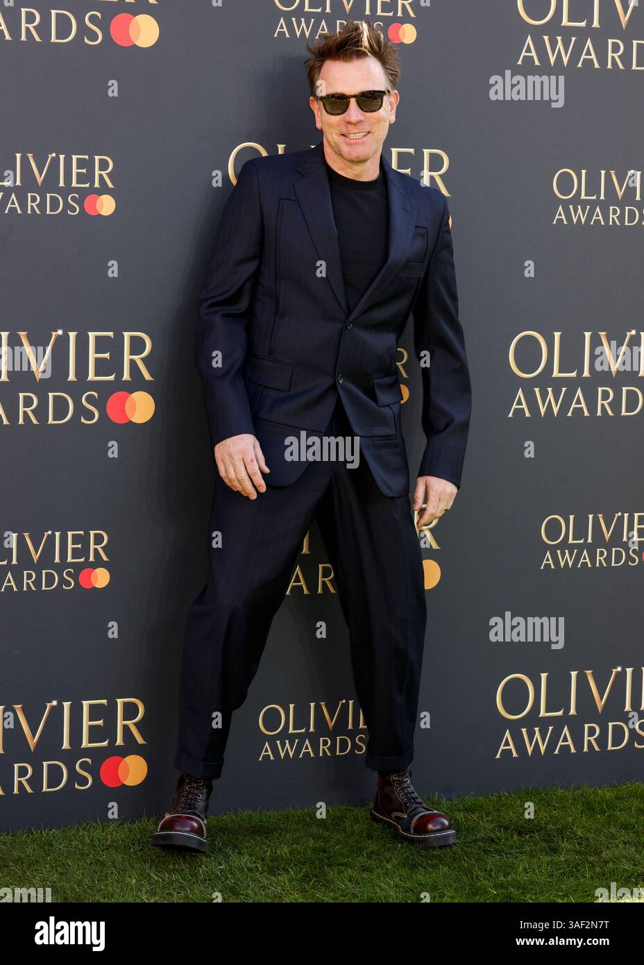 Ewan McGregor attends the Olivier Awards 2025 at the Royal Albert Hall ...