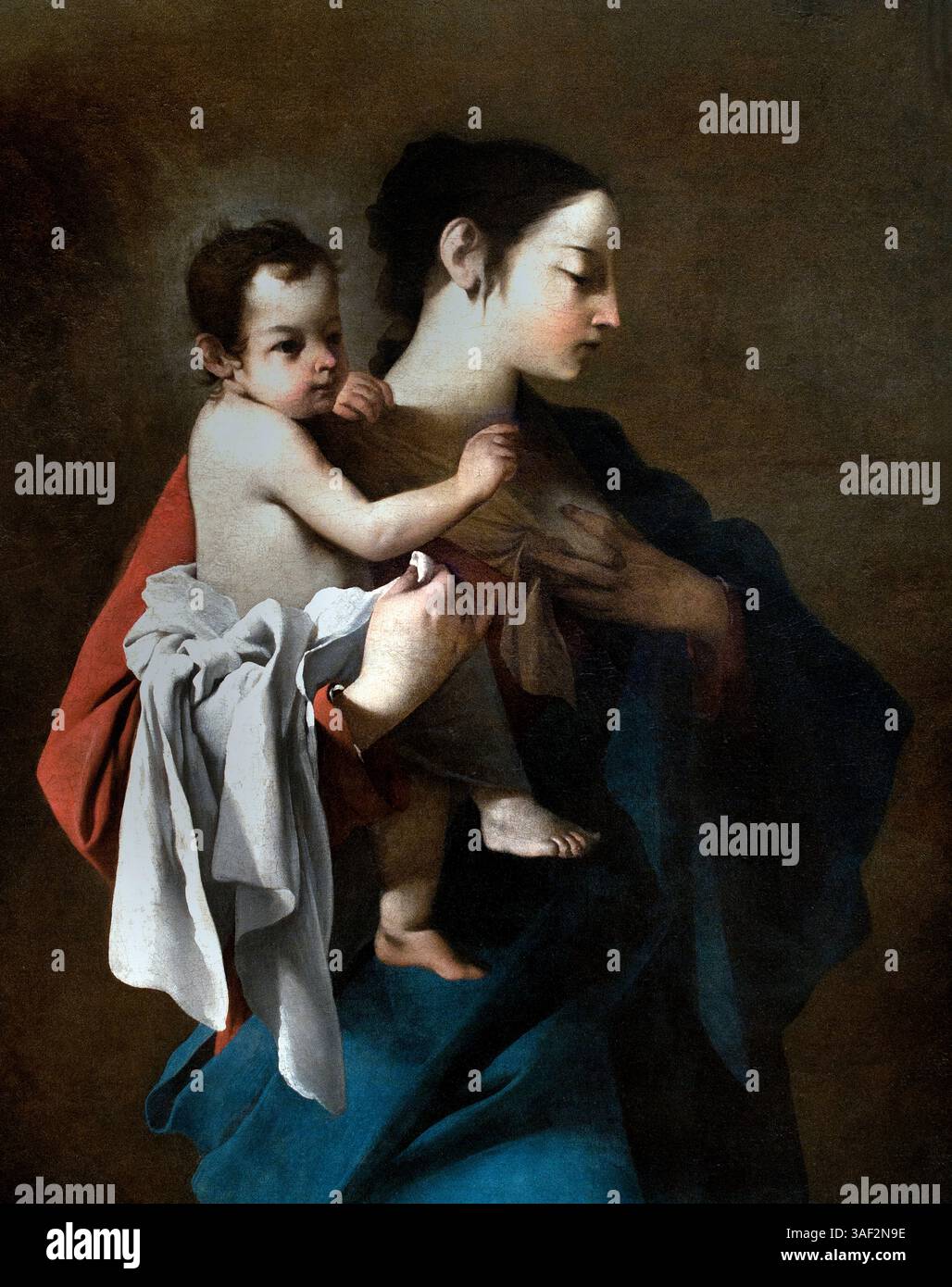 The Virgin and Child by Jean Tassel 1608-1662 France French, Louvre ...