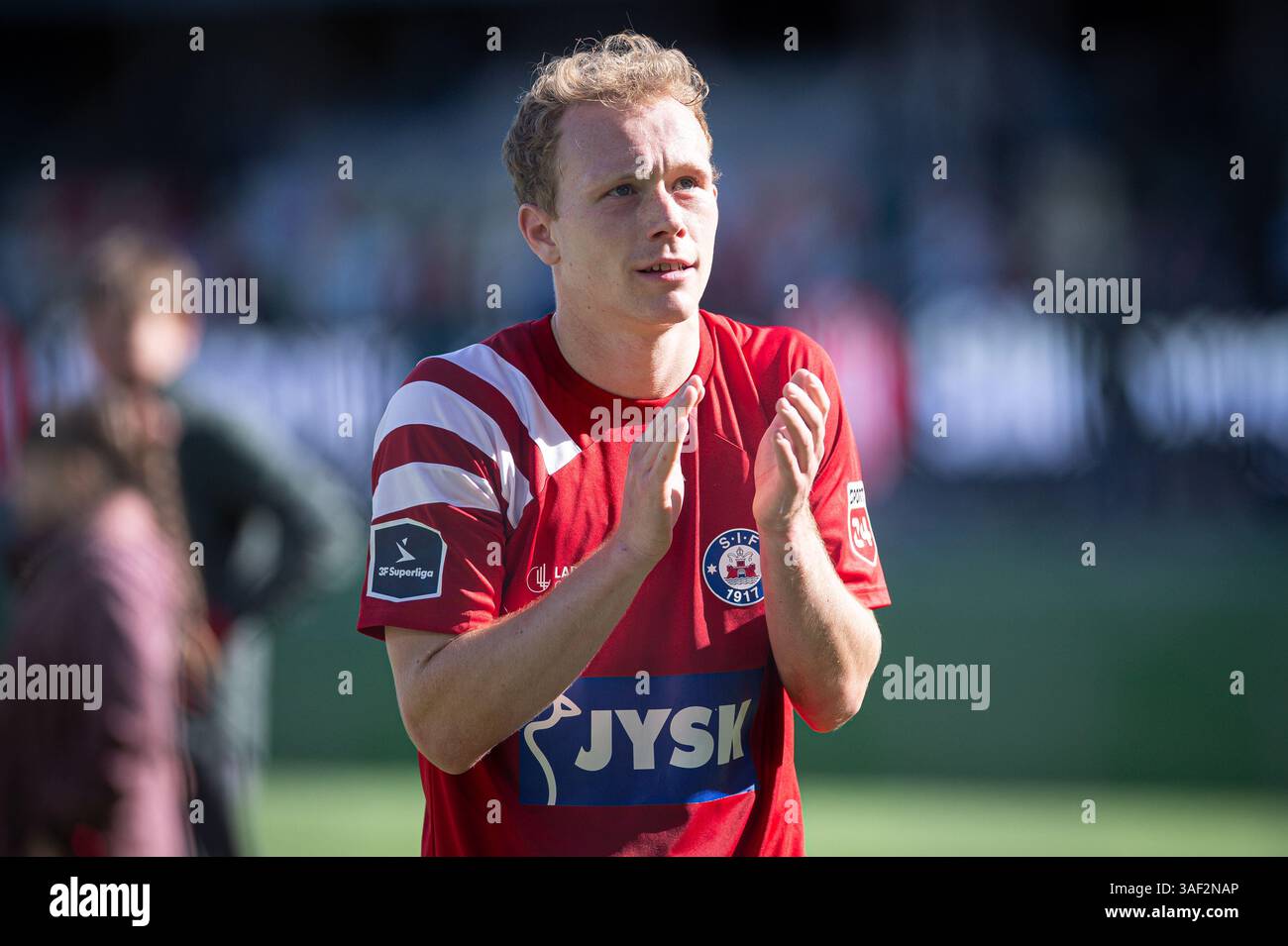 Silkeborg, Denmark. 06th Apr, 2025. Anders Klynge of Silkeborg IF seen after the 3F Superliga ...