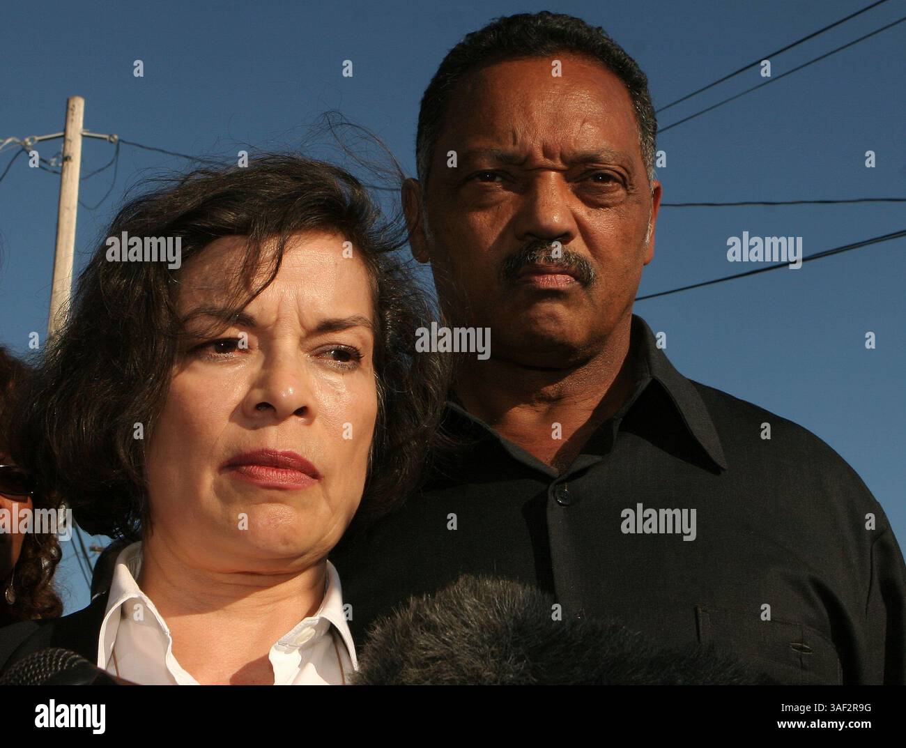 Nov 21, 2005; San Quentin, CA, USA; BIANCA JAGGER and JESSE JACKSON ...