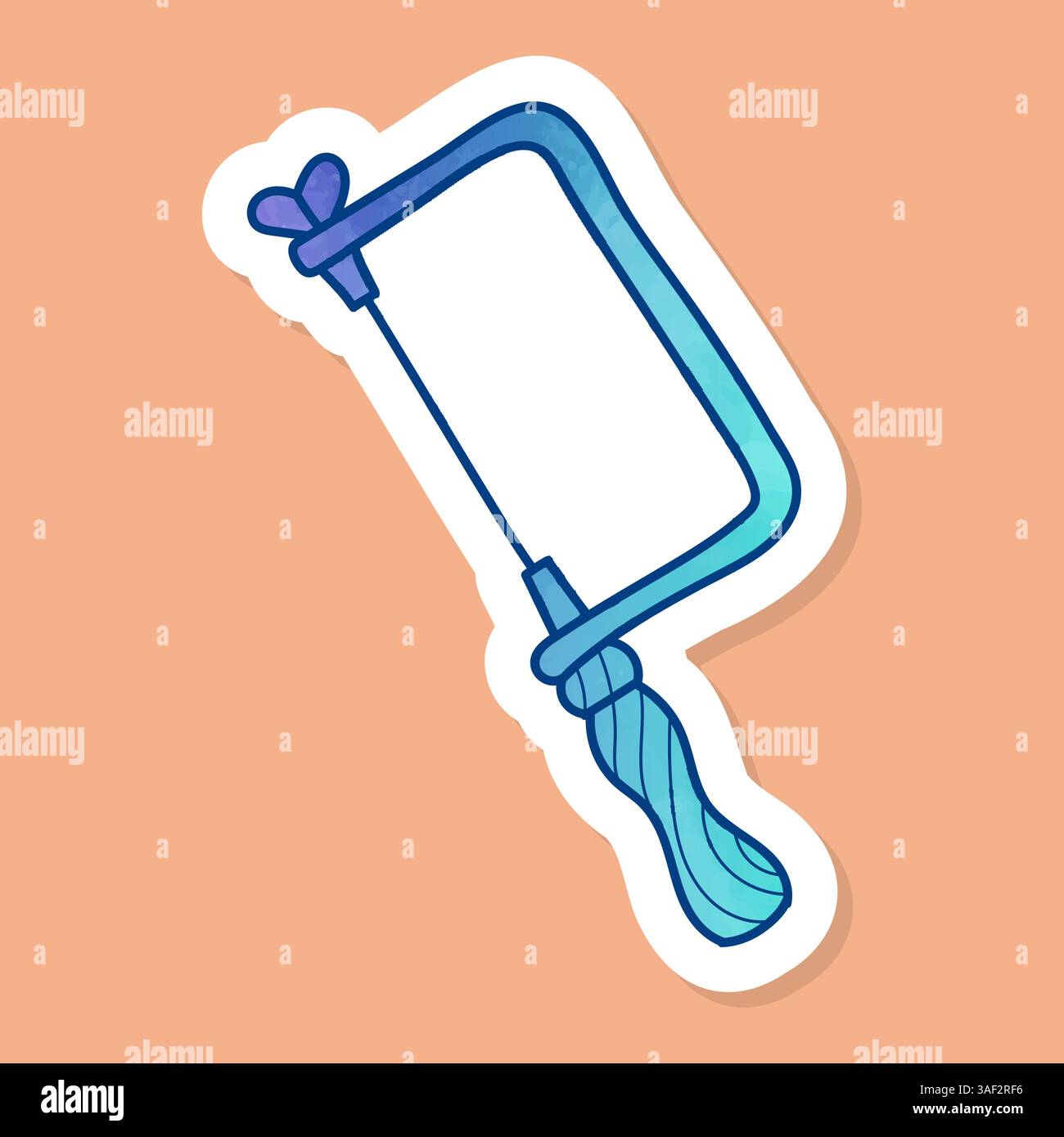Jeweler adjustable saw color sticker Stock Vector Image & Art - Alamy