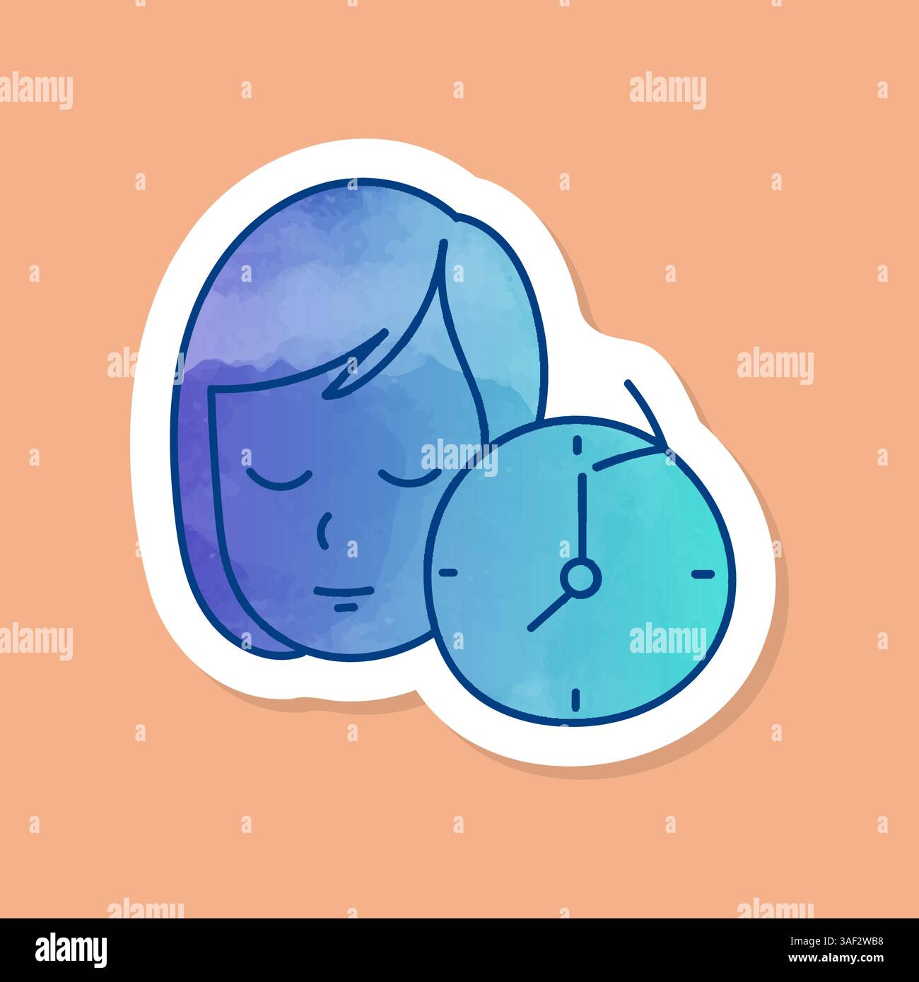 Skincare beauty happy face Stock Vector Images - Alamy