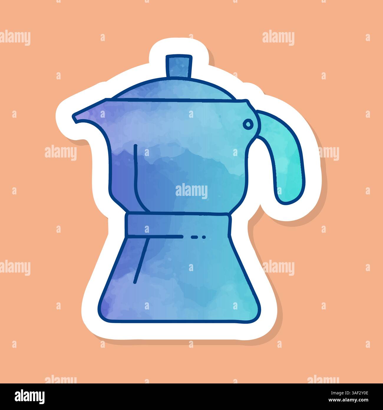 Traditional coffee brewing in Stock Vector Images - Alamy