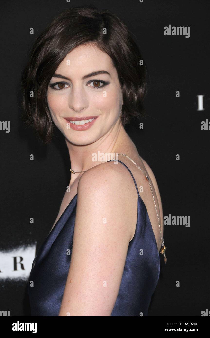 Anne Hathaway at the Interstellar Premiere held at the TCL Chinese ...