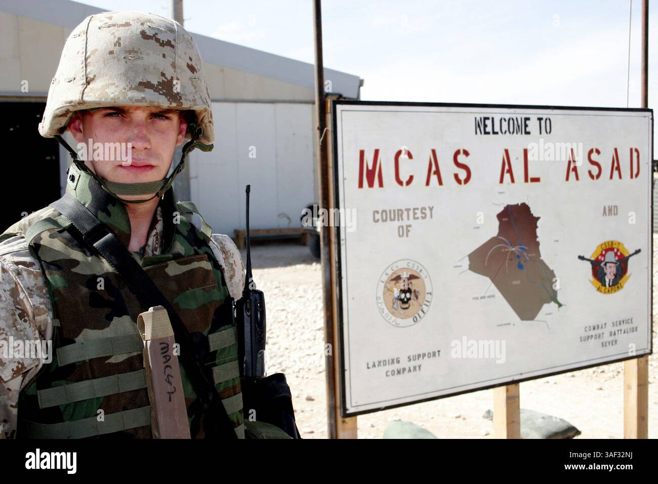 Feb 23, 2005; Al Asad, Iraq; Pfc. MATTHEW B. LUNA, embarkation ...