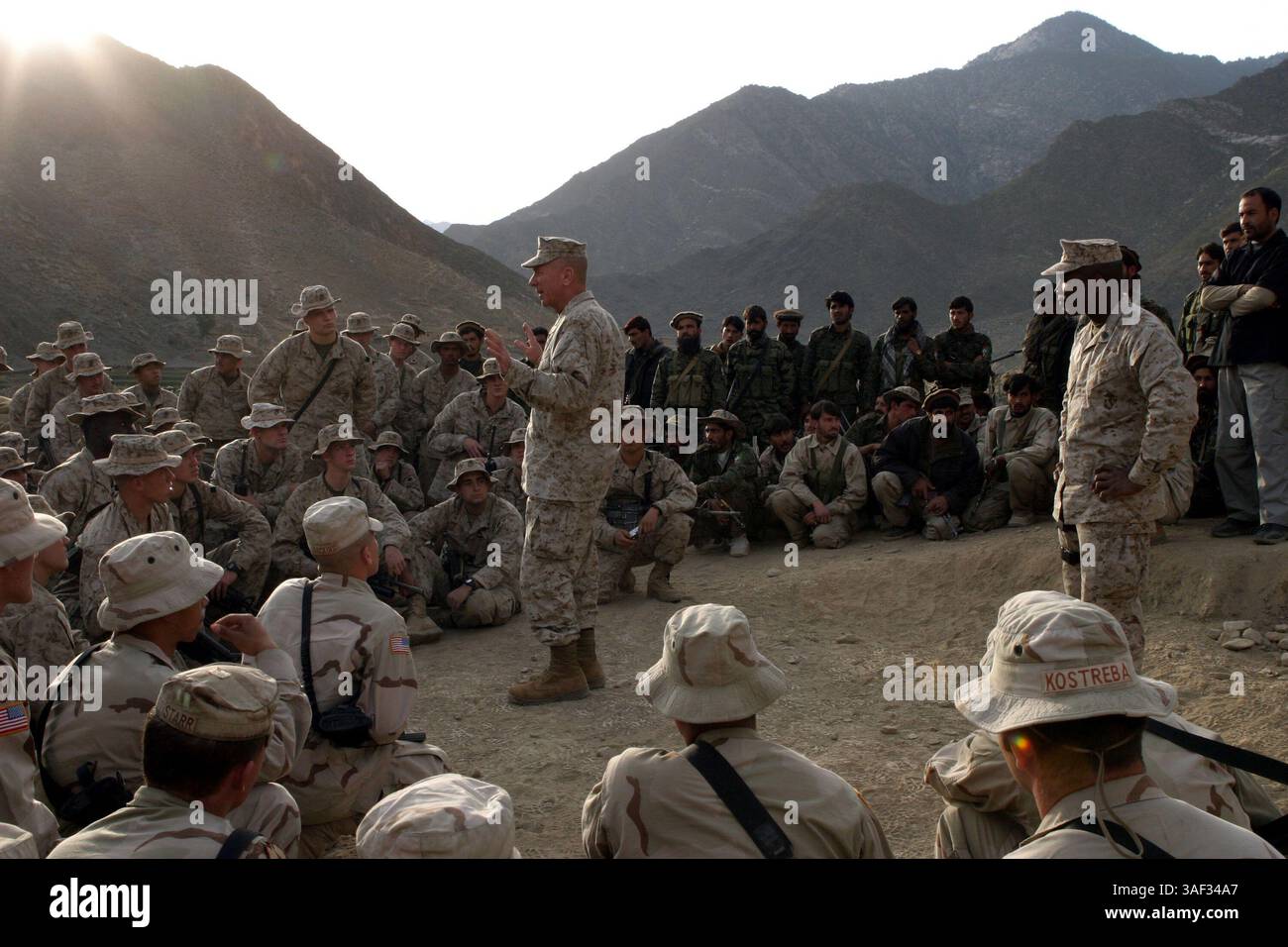Jan 05, 2005; Camp Blessing, Afghanistan; Commandant of the Marine ...