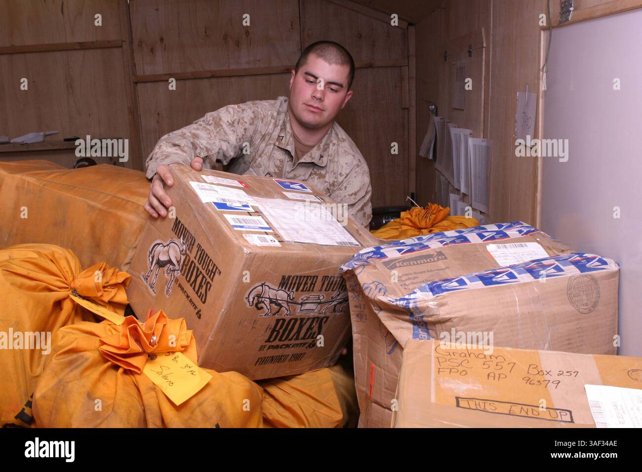 Jan 05, 2005; Bagram Airfield, Afghanistan; Marine Pfc. MATT COLE ...