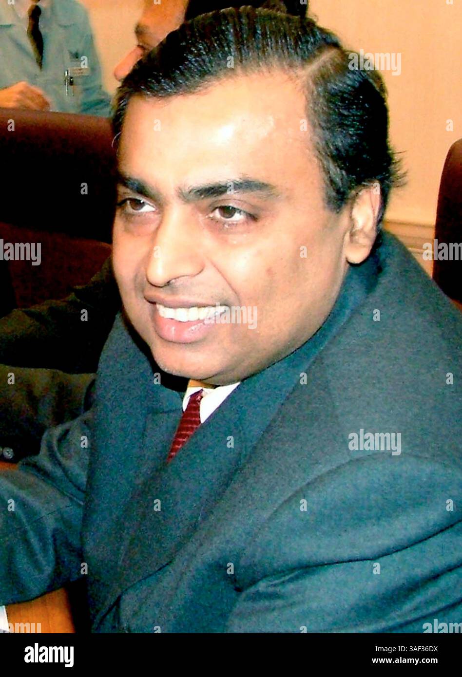 Jan 11, 2005; New Delhi , INDIA; Chairman of India's Reliance Industries Limited (RIL) MUKESH ...