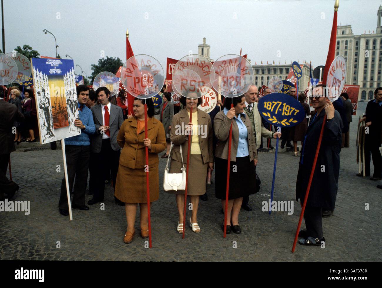 May 09, 1977; Bucharest, ROMANIA; The celebration of Romania's 100th ...