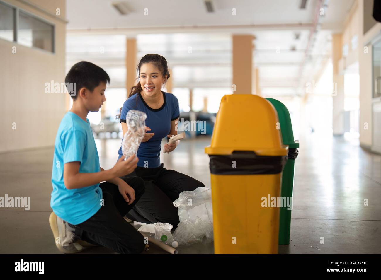 Community Engagement and Recycling Initiatives. Child and adult ...