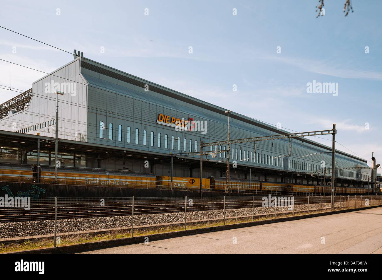 03-04-2025 Schlieren, Switzerland. Swiss national post service or Die ...