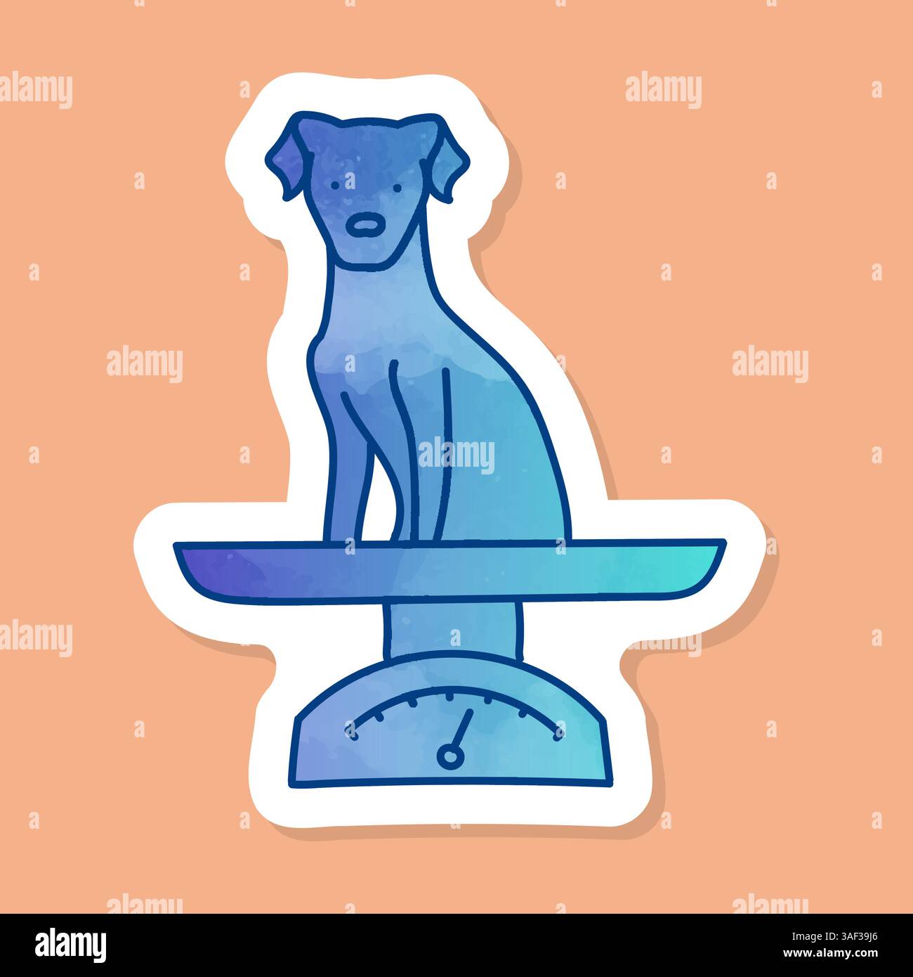 Fat dog scale Stock Vector Images - Alamy