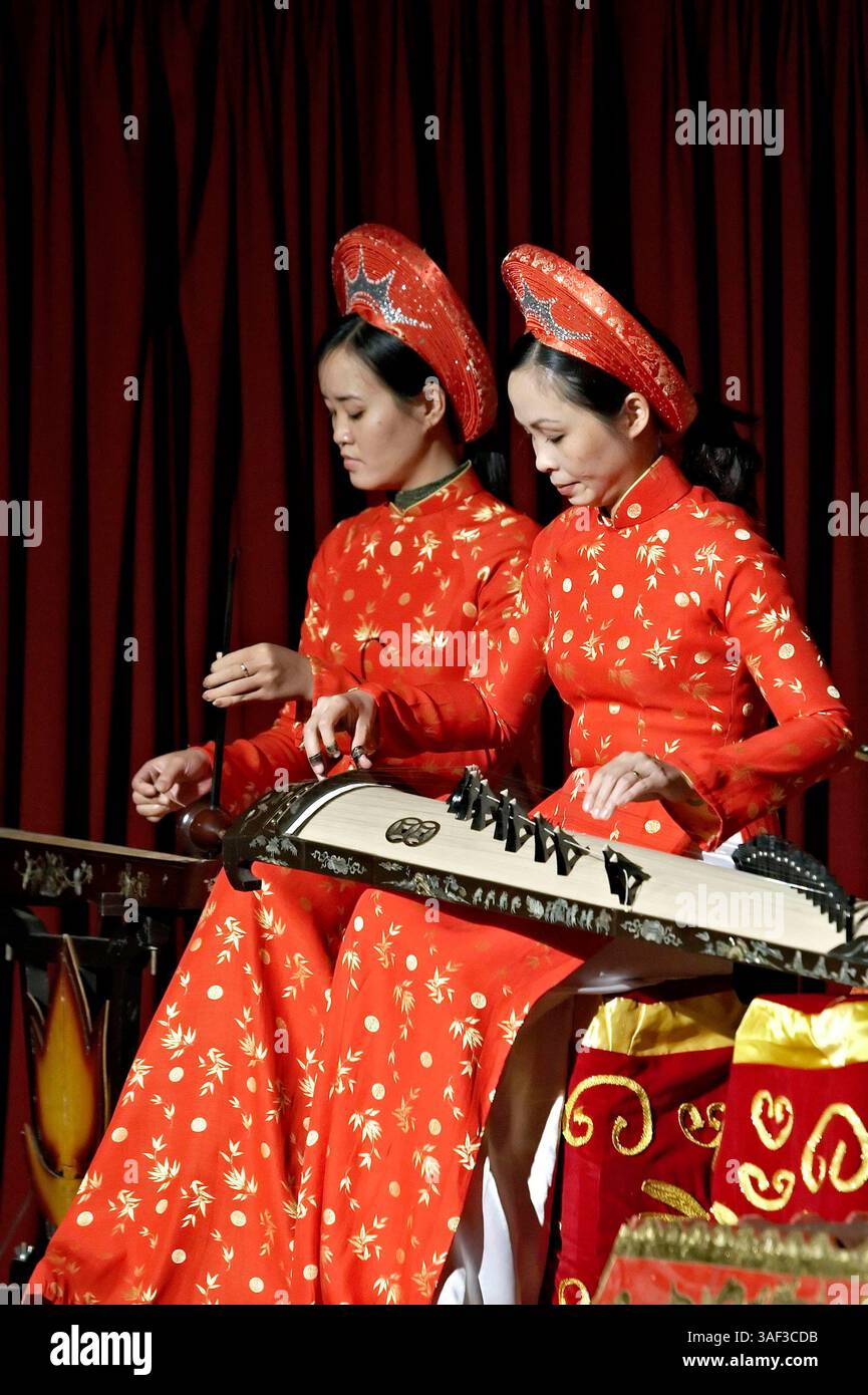 Feb 21, 2005; Hue, Vietnam; Vietnamese cultural dance and song at the ...