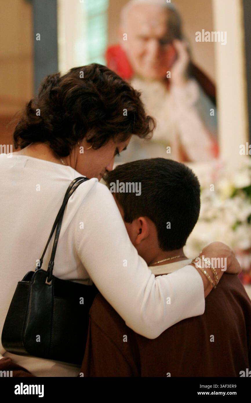 Apr 02, 2005; Los Angeles, California (CA), USA; Maria de Jesus Rincon ...