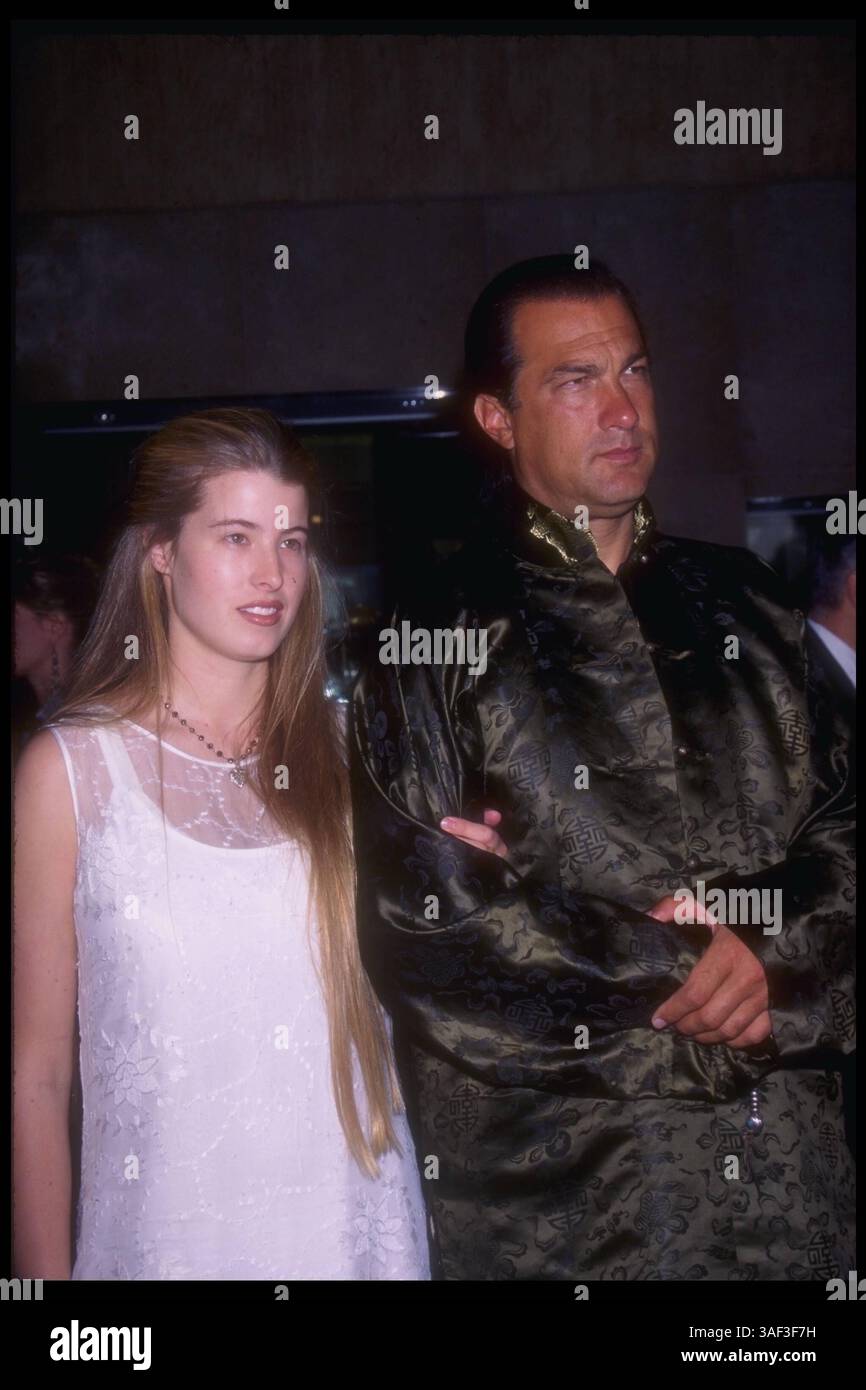 March 21, 1997; Martial arts star STEVEN SEAGAL and ARISA WOLF attend ...