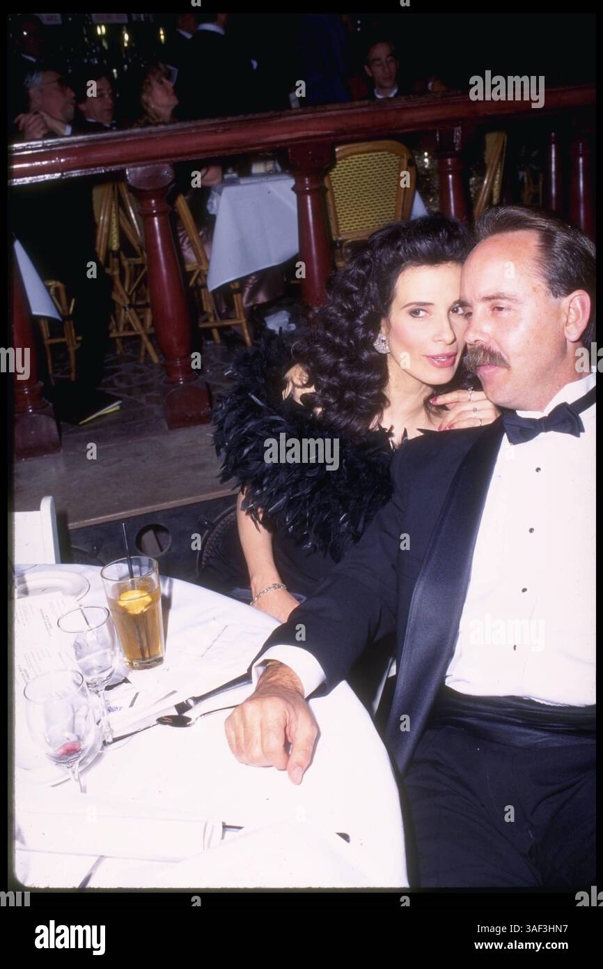 March 27, 1995; Hollywood, CA, USA; Actress THERESA SALDANA and JEFF FENN attend the Norby ...