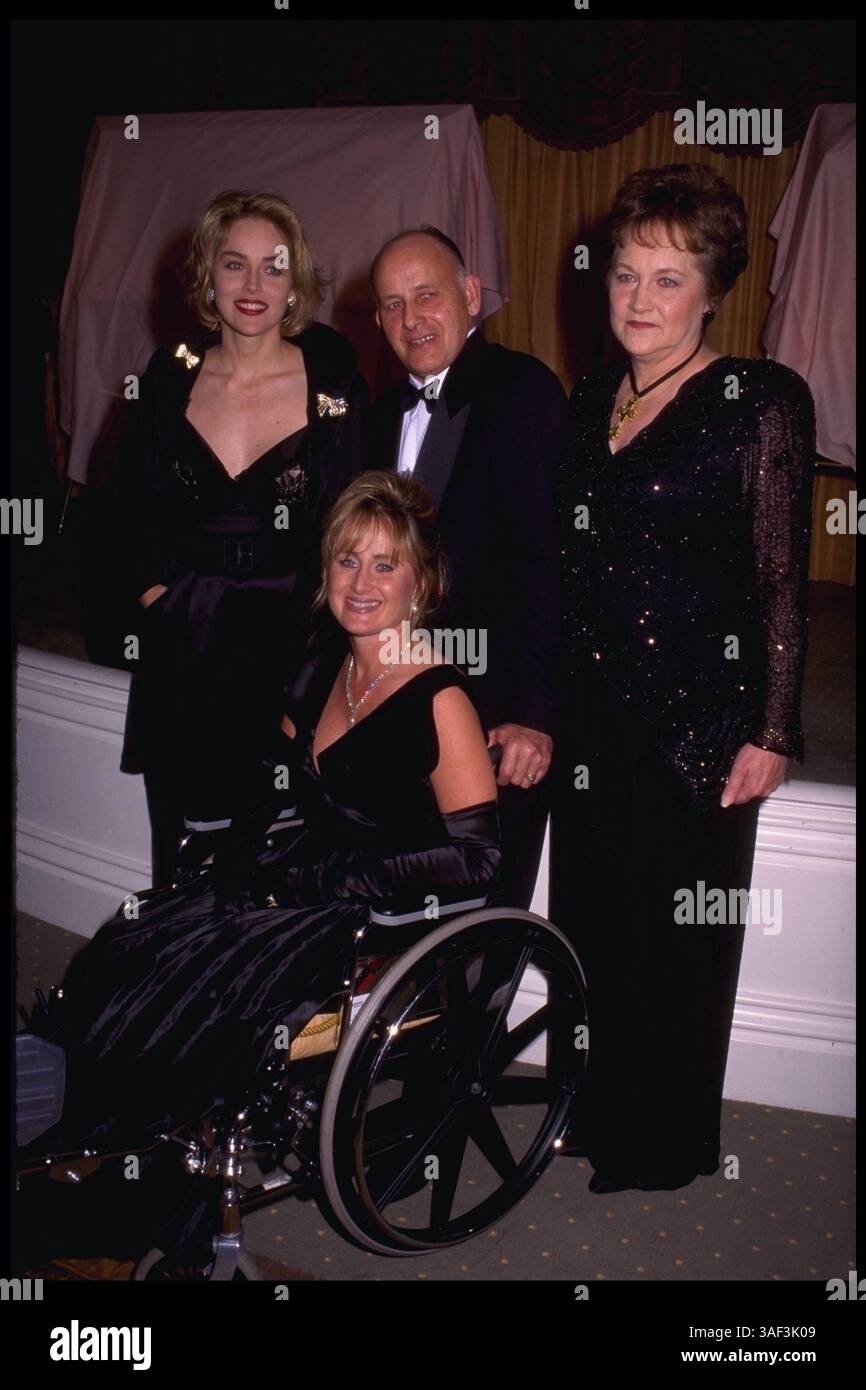 December 4, 1995; Hollywood, CA, USA; Actress SHARON STONE and her ...