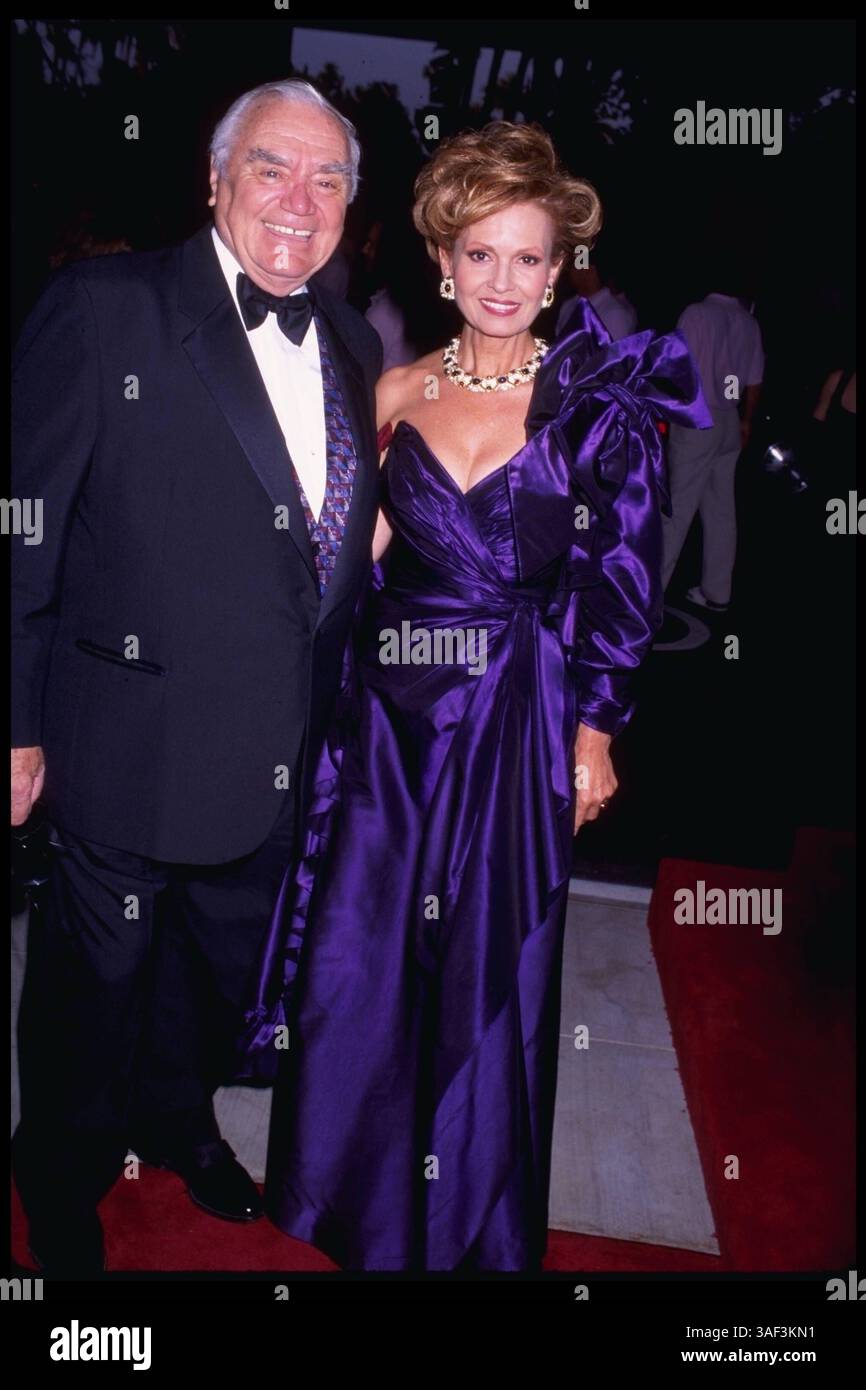 June 3, 1995; Hollywood, CA, USA; Actor ERNEST BORGNINE and wife TOVA ...