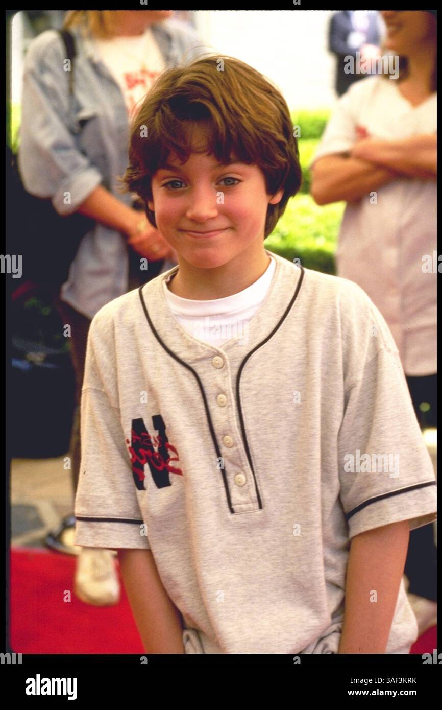 April 1993; Hollywood, CA, USA; A young ELIJAH WOOD attends the Sandlot premiere Stock Photo - Alamy