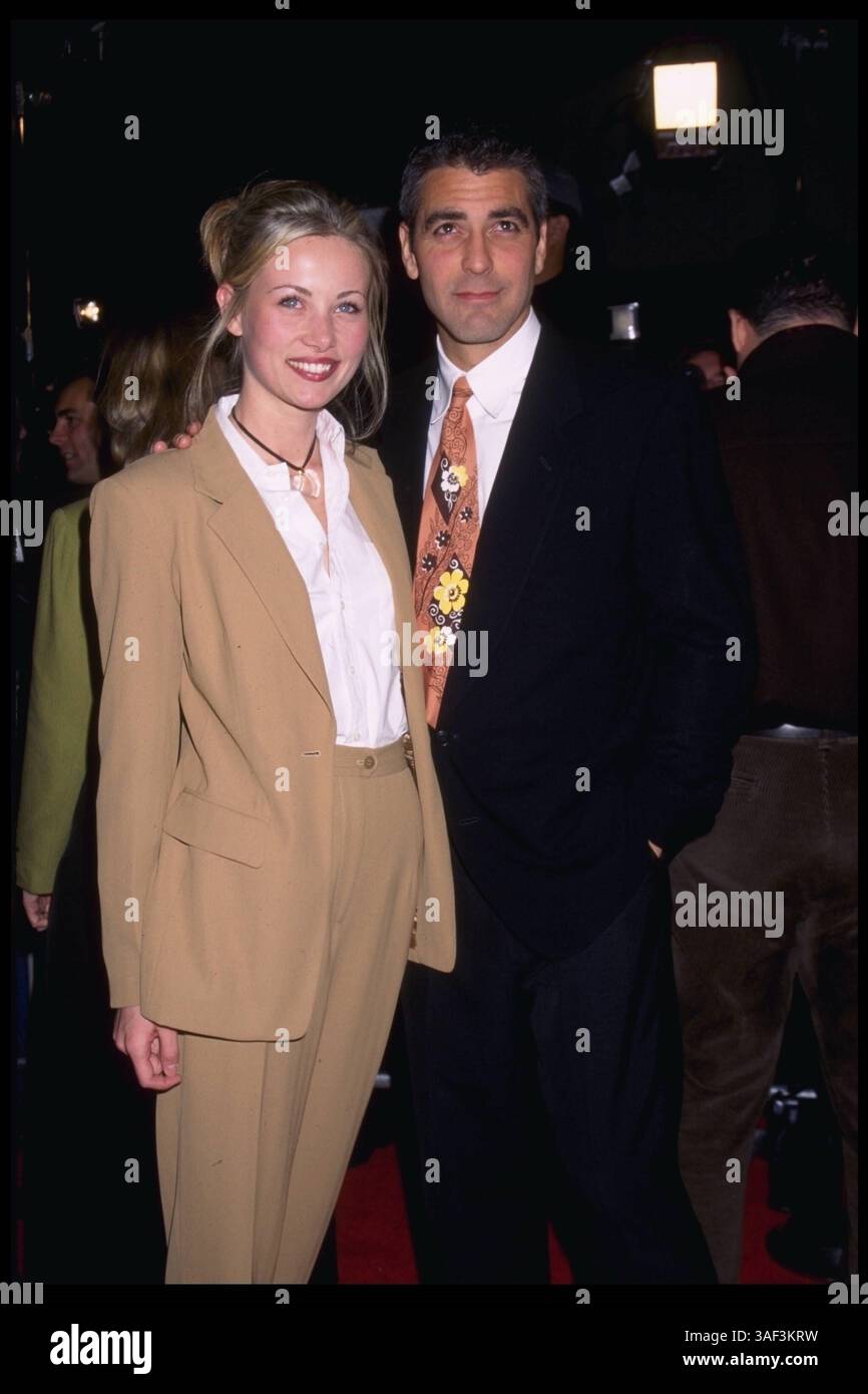 December 17, 1996; Hollywood, CA, USA; GEORGE CLOONEY and girlfriend ...