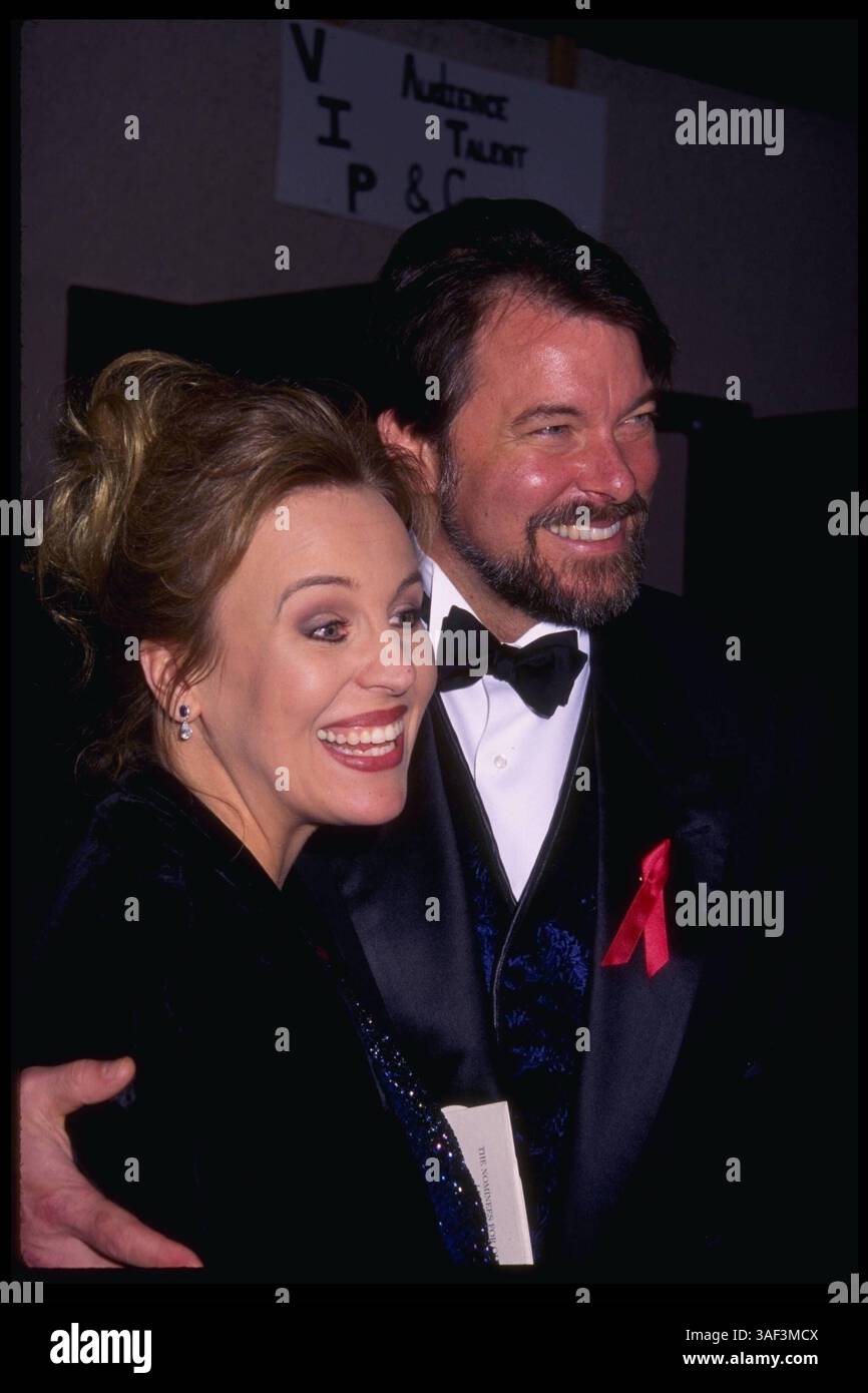 February 28, 1997; Hollywood, Ca, USA; Actors GENIE FRANCIS and husband ...
