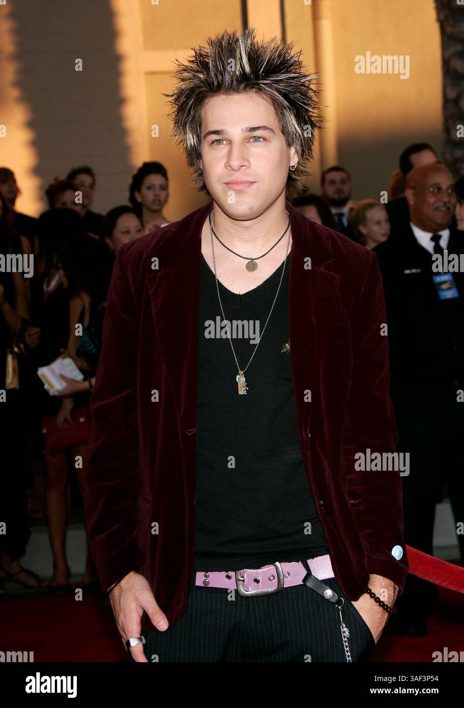 Nov 22, 2005; Los Angeles, CA, USA Singer RYAN CABRERA arriving for the ...