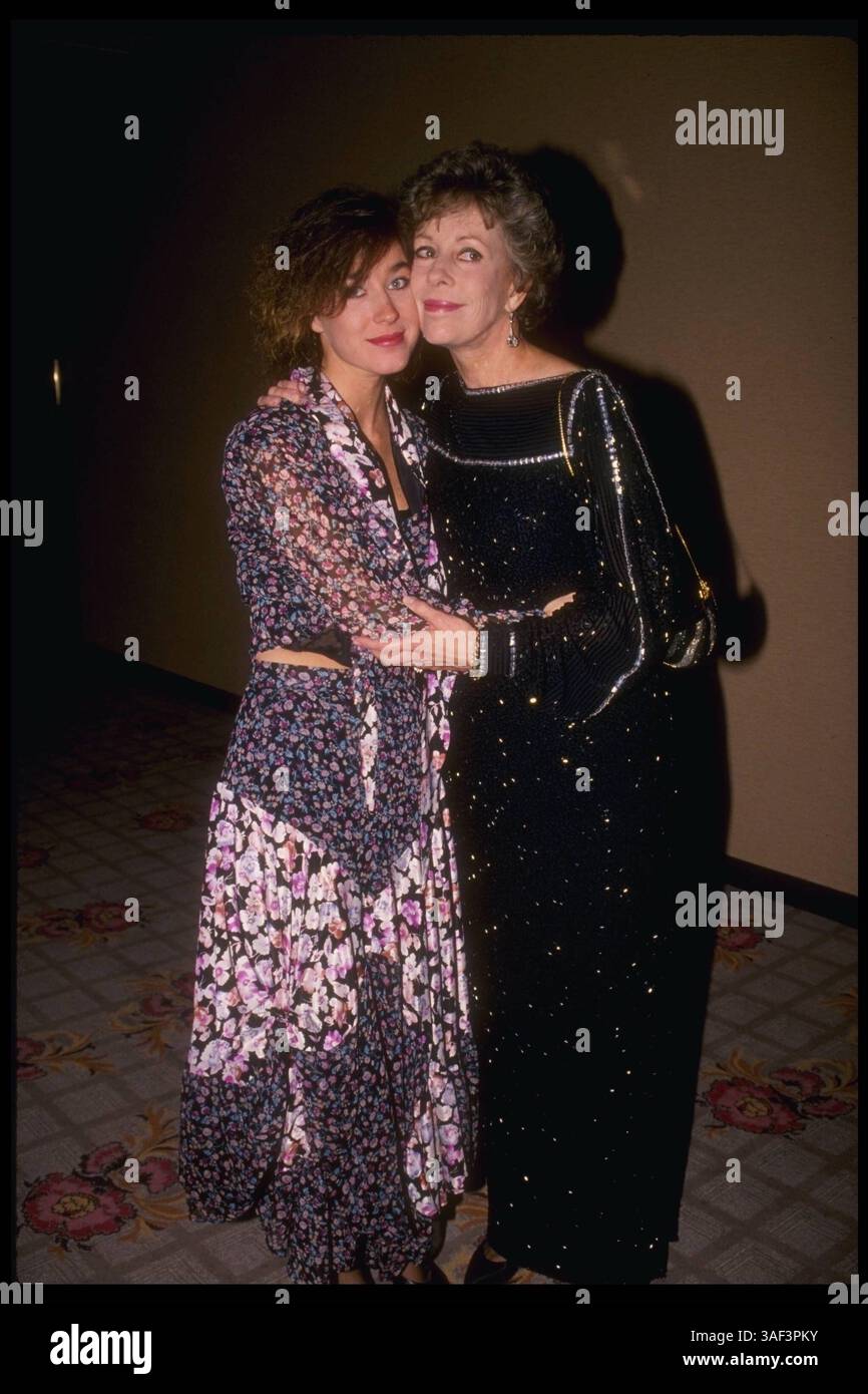 February 1989; Hollywood, CA, USA; Actress CAROL BURNETT and daughter ERIN HAMILTON. (Michelson ...
