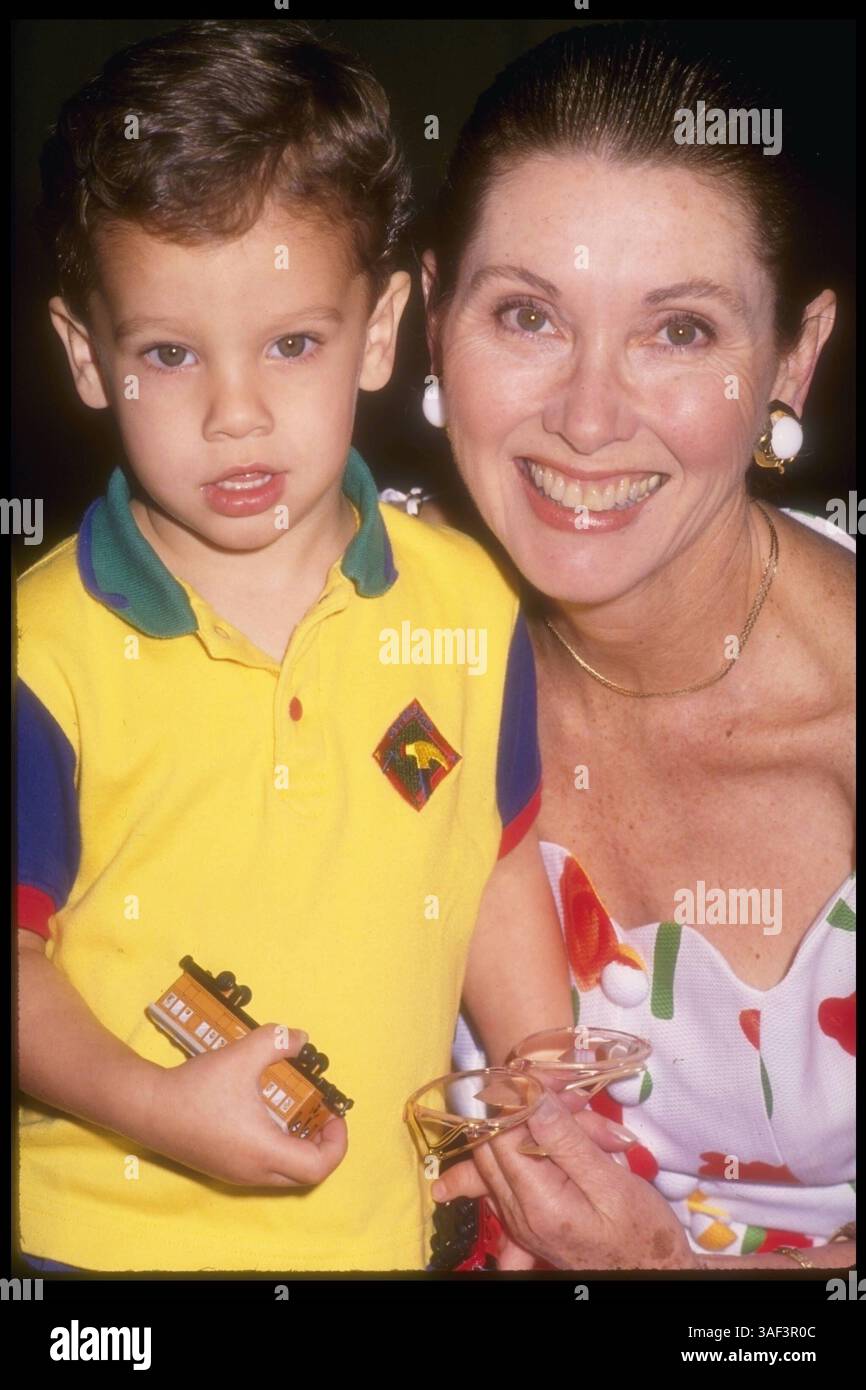 April 14, 1994; Hollywood, CA, USA; Actress ELINOR DONAHUE and grandson ...