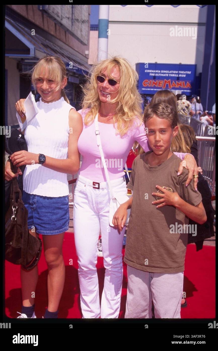 May 5, 1996; Hollywood, CA, USA; CINDY LANDON and her kids attend the ...
