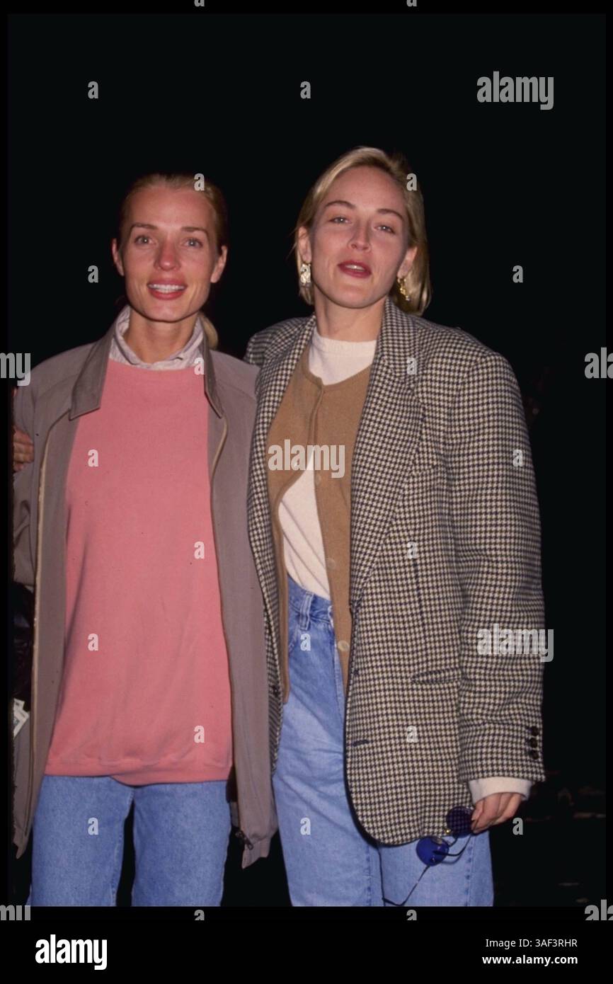 Hollywood, CA, USA; SHARON STONE and MIMI CRAVEN at Spago's Stock Photo ...