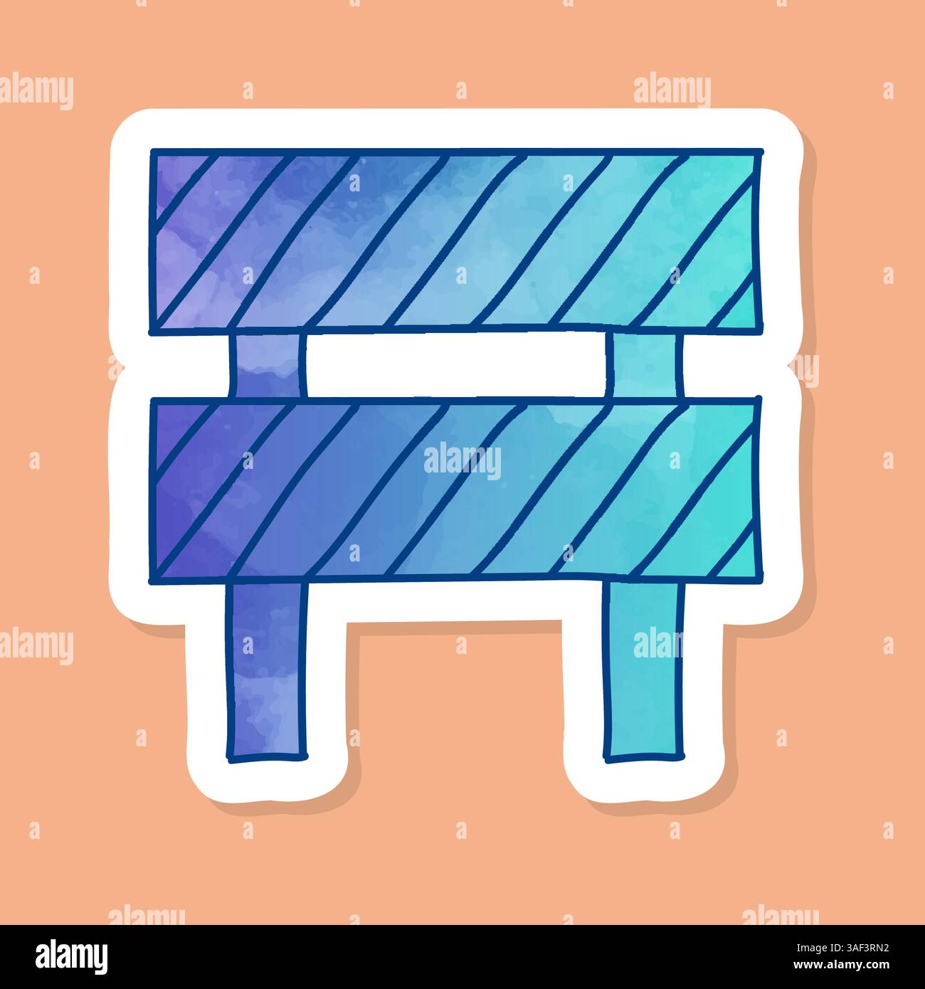 Road warning sign color sticker Stock Vector Image & Art - Alamy
